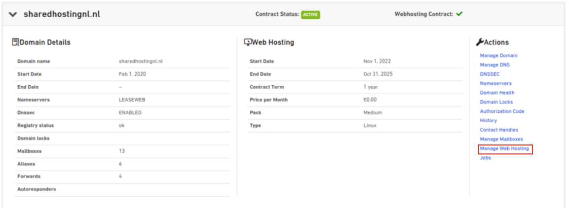 Manage CMS Application - Knowledge Base - Leaseweb