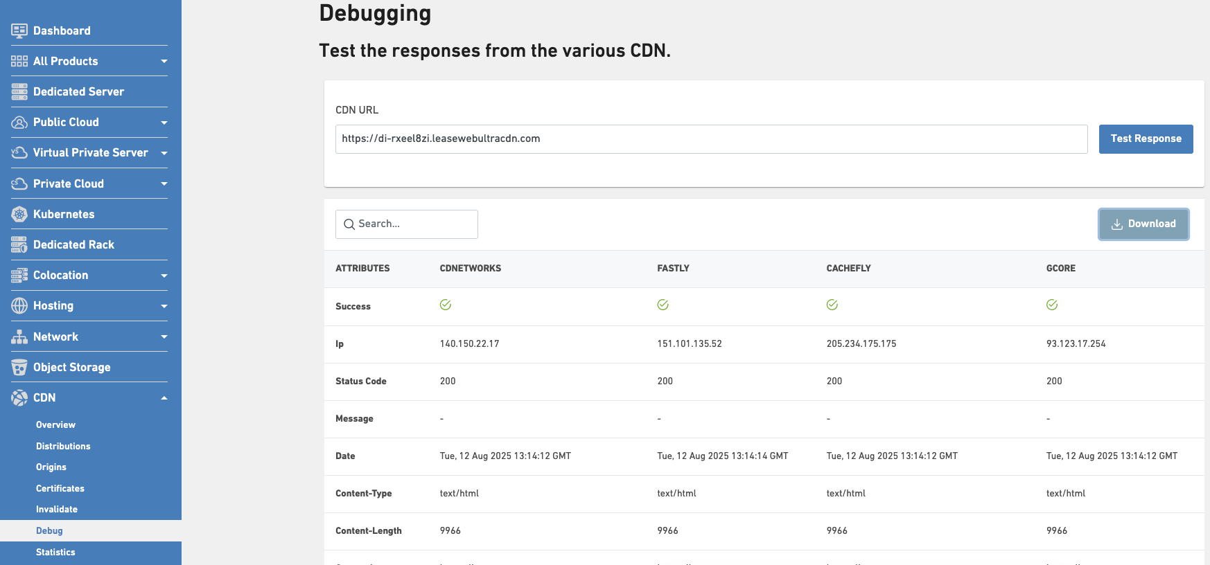 Multi-CDN Debug - Knowledge Base - Leaseweb